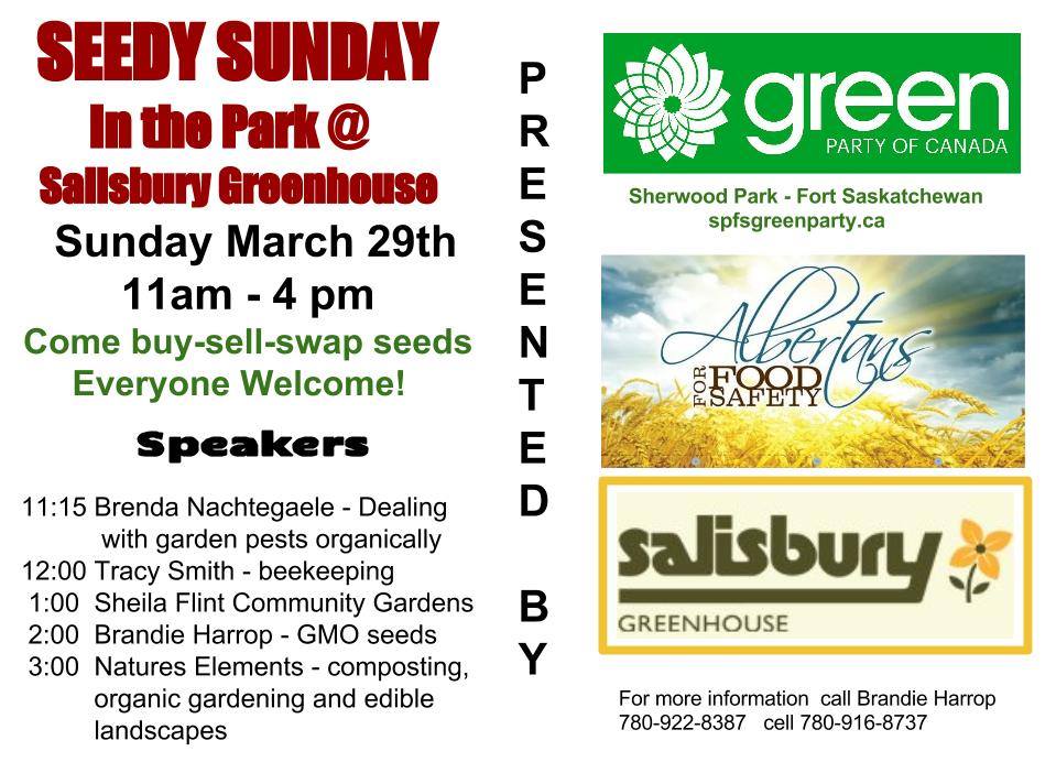 Seedy Sunday in the Park - Seed Freedom